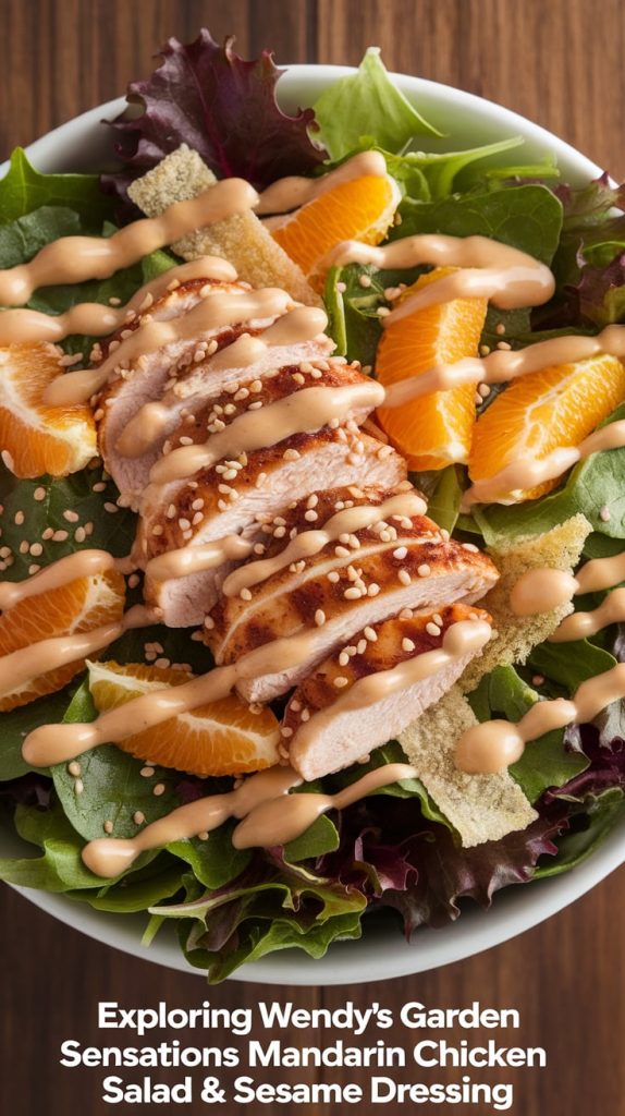 Exploring Wendy’s Garden Sensations Mandarin Chicken Salad & Sesame ...