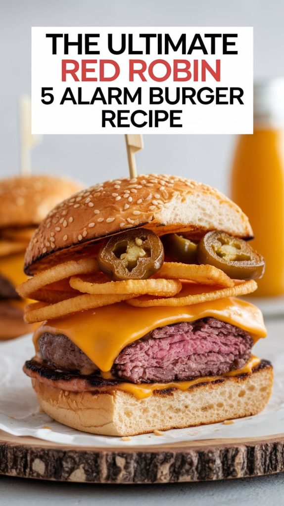 The Ultimate Red Robin 5 Alarm Burger Recipe – Copycat Takeout