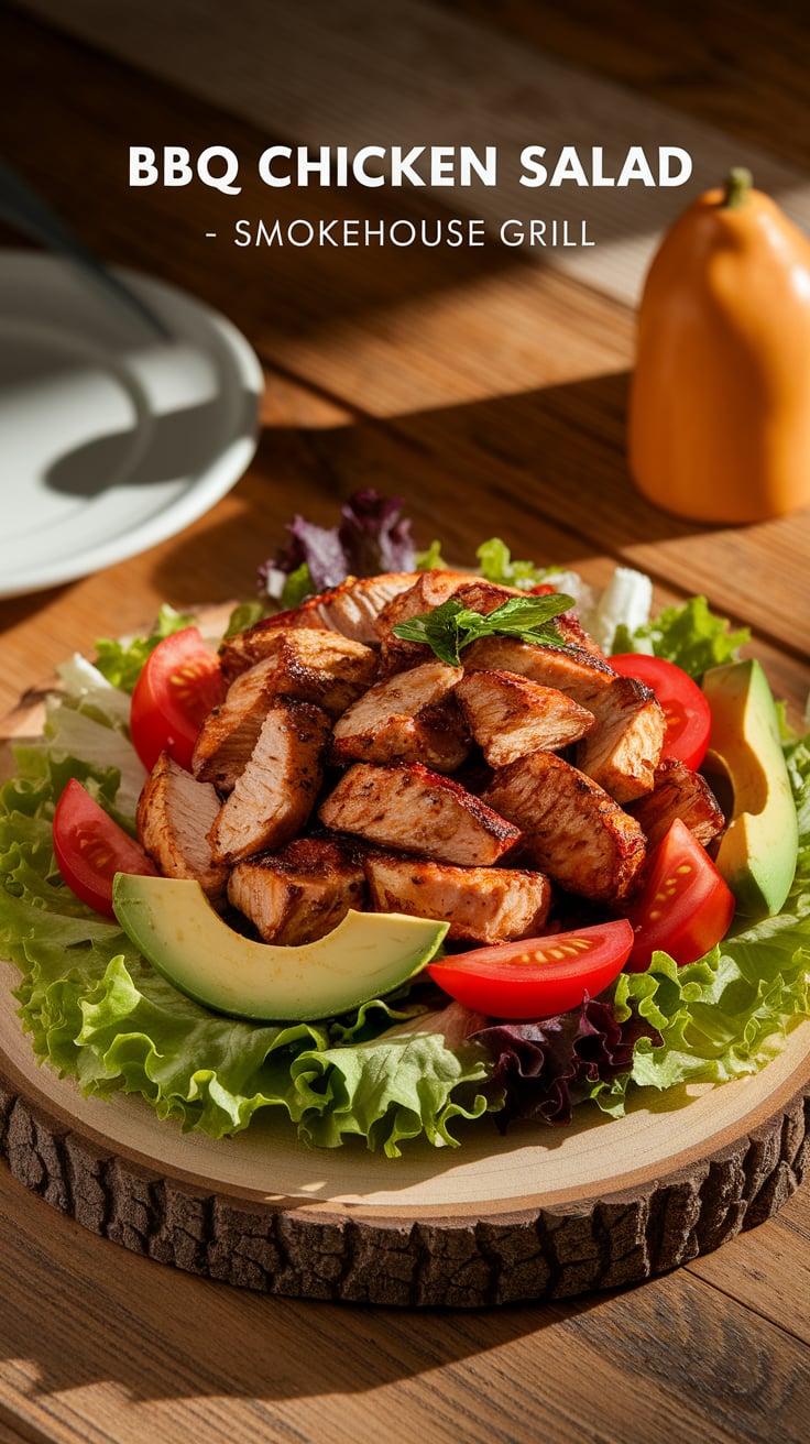 BBQ Chicken Salad – Smokehouse Grill – Copycat Takeout
