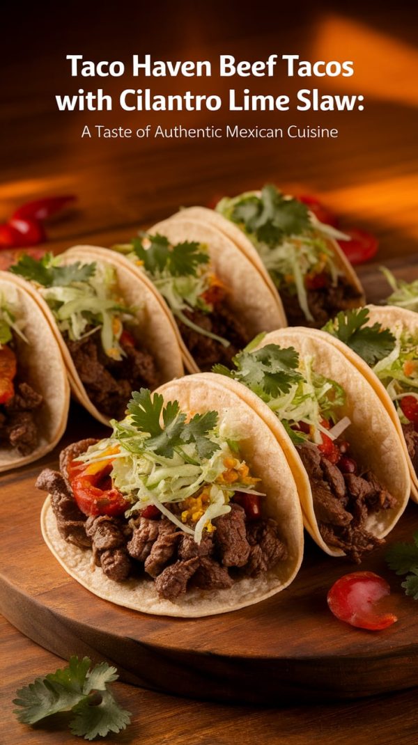 Taco Haven Beef Tacos with Cilantro Lime Slaw: A Taste of Authentic ...