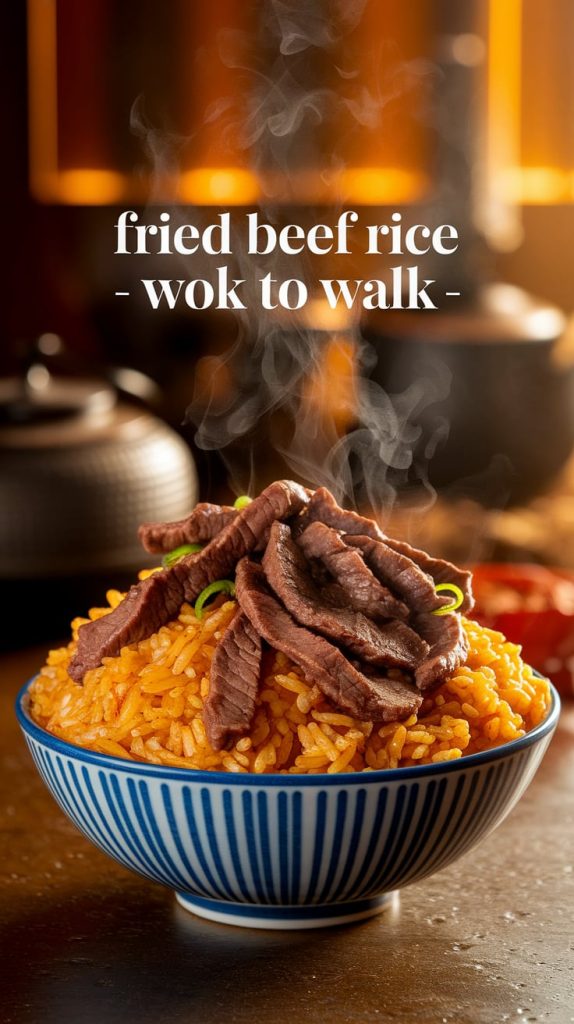 Fried Beef Rice – Wok to Walk – Copycat Takeout